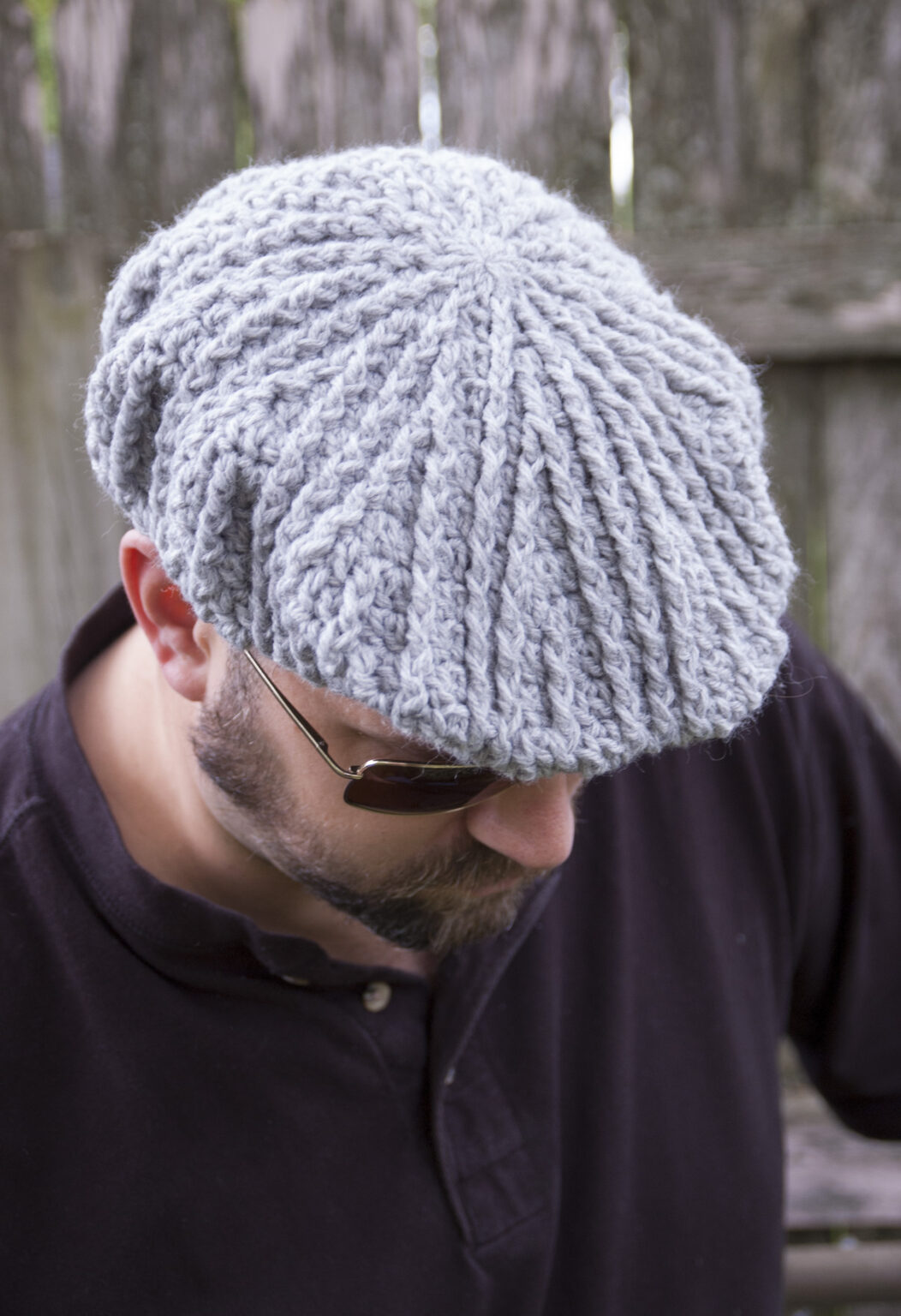 Men's Cabled Golf Cap - Free Crochet Pattern on Moogly!