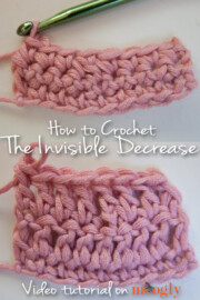 Video Tutorial: Invisible Decreases - moogly