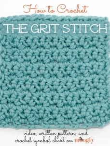 How to #Crochet the Grit Stitch: video, written pattern & chart!
