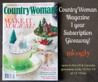 Country Woman Magazine Subscription Giveaway - on Moogly!