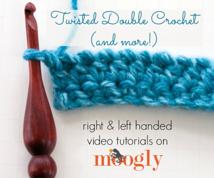 Twisted Double Crochet (and More Twisted Stitches!) - moogly