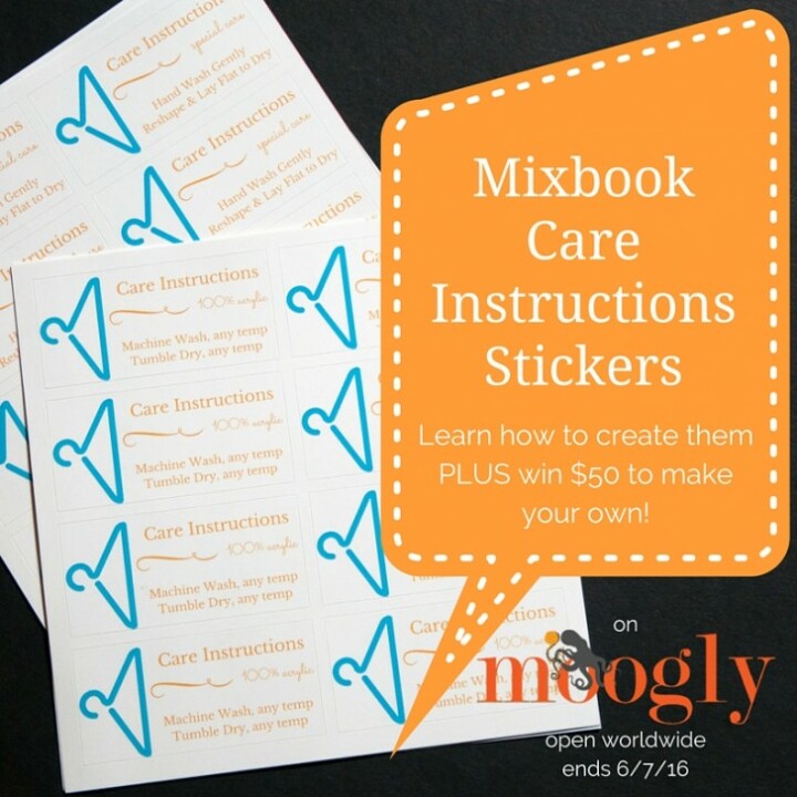 Mixbook Care Labels for Crochet and Knitting! - moogly