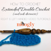 Extended Double Crochet (exdc) - moogly