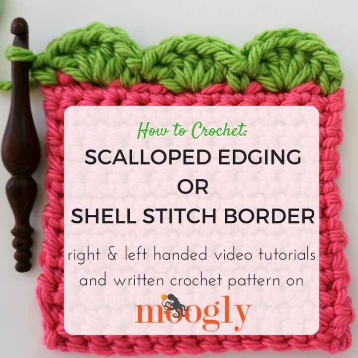 Scalloped Edging or Shell Stitch Border - moogly
