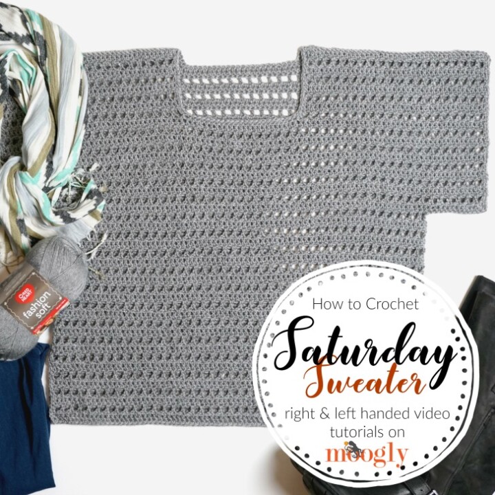 Saturday Sweater Tutorial: Free #Crochet Pattern on Moogly!