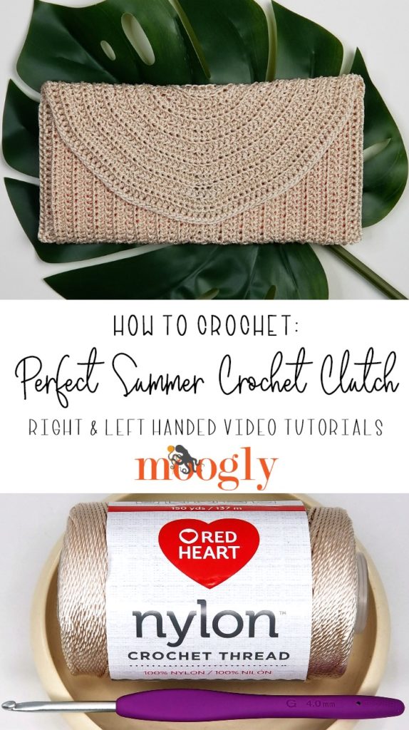 Perfect Summer Crochet Clutch Tutorial Videos on Moogly