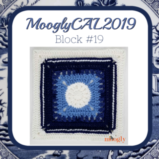 MooglyCAL2019 – Afghan Block #19 by The Lindsey Life, Moogly