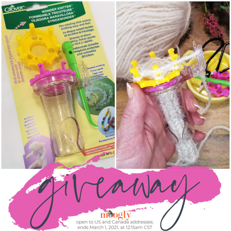 Clover Wonder Knitter Review and Giveaway - moogly