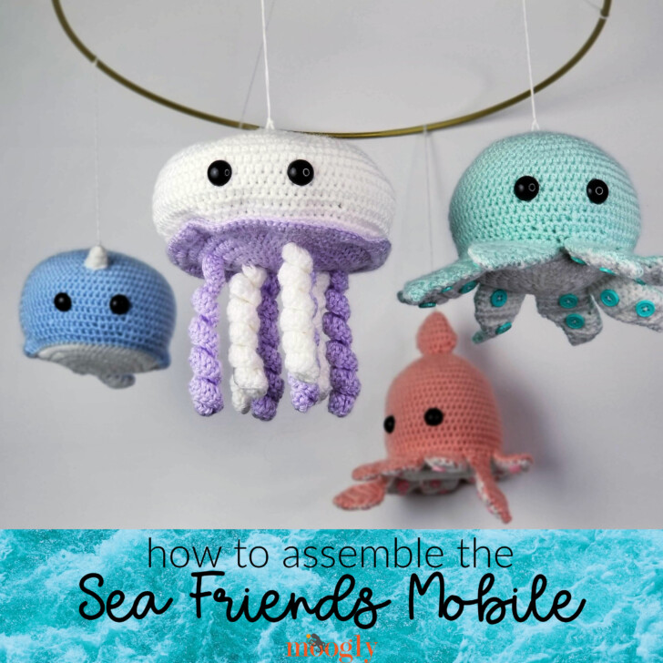 Sea Friends Mobile Assembly Tutorial - Make Your Own on Moogly!