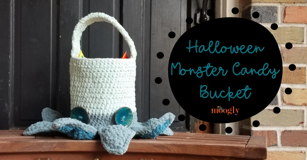 Halloween Monster Candy Bucket Free Crochet Pattern on Moogly