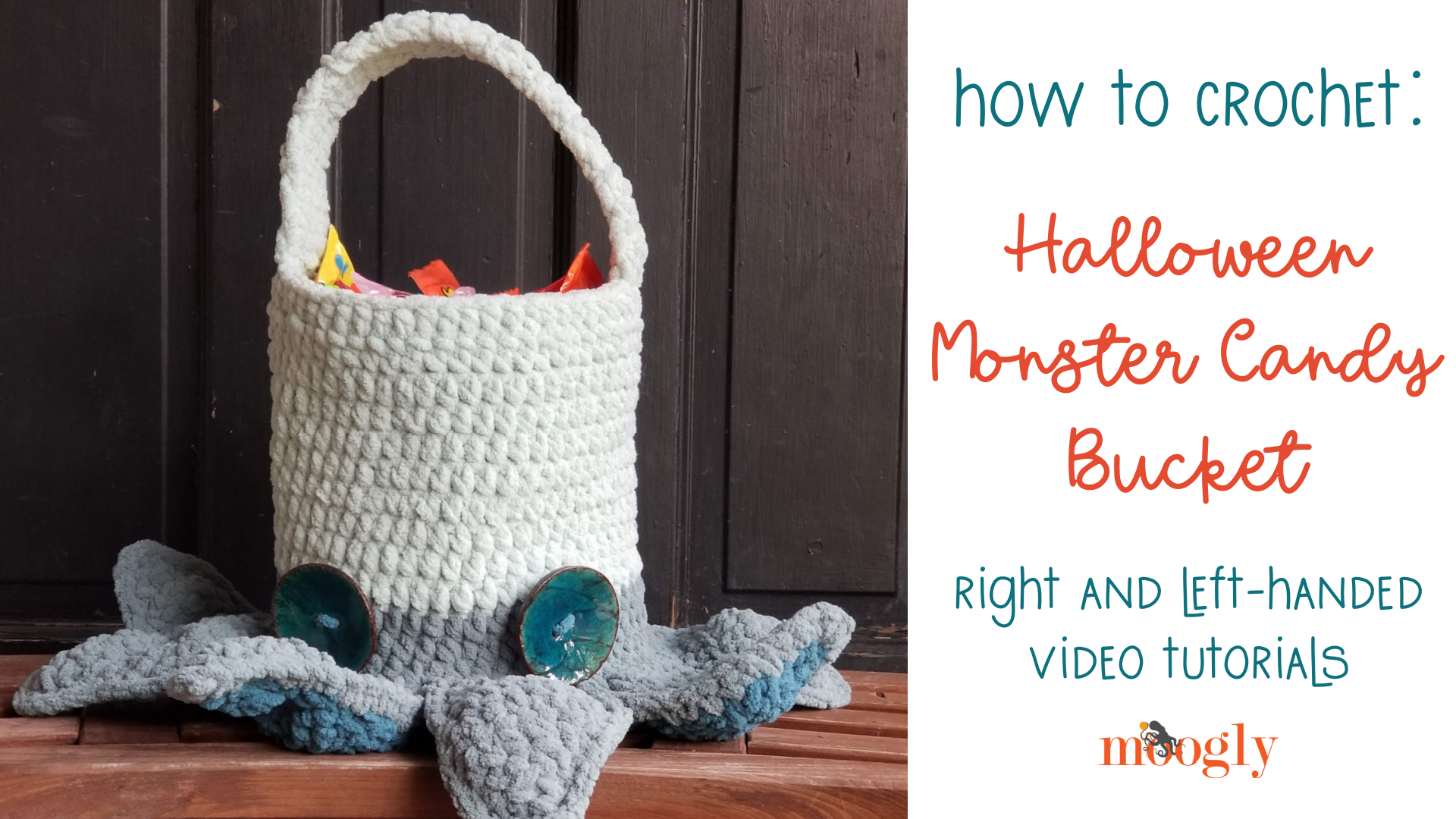 Halloween Monster Candy Bucket Tutorial - moogly