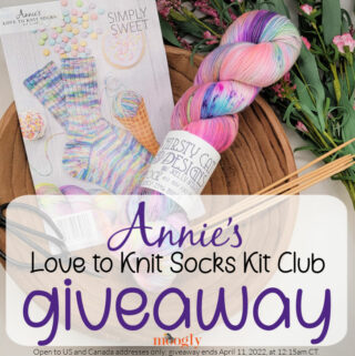 Annie's Love to Knit Socks Kit Club Giveaway - moogly