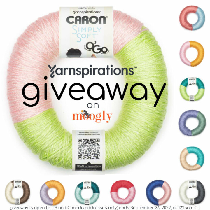 Caron Simply Soft O'Go Giveaway - moogly