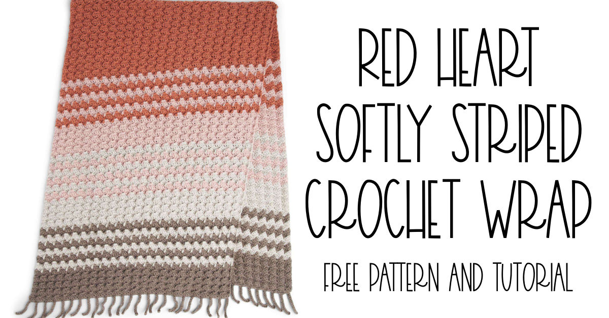 Softly Striped Crochet Wrap Free Pattern + Tutorial - Moogly