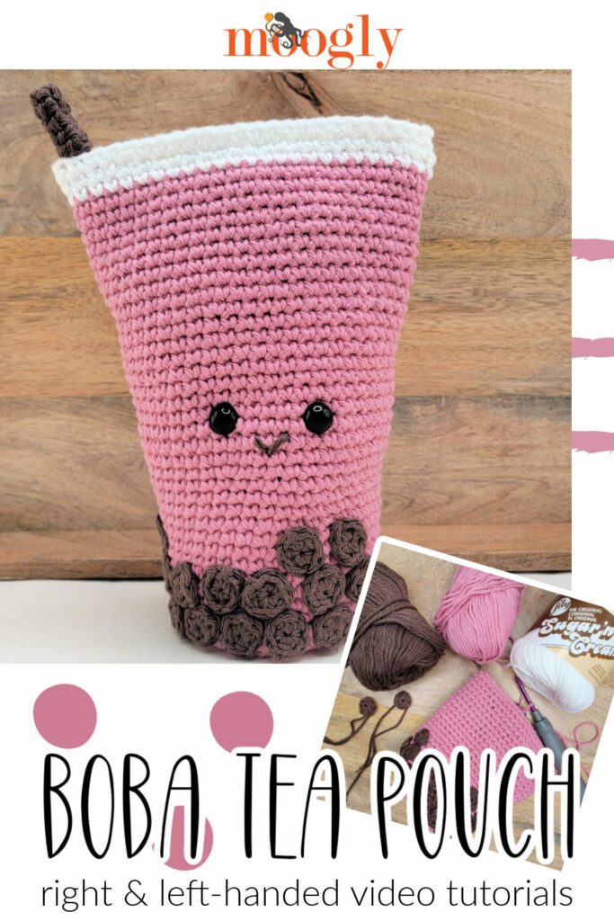 Boba Tea Crochet Pouch Tutorial - moogly