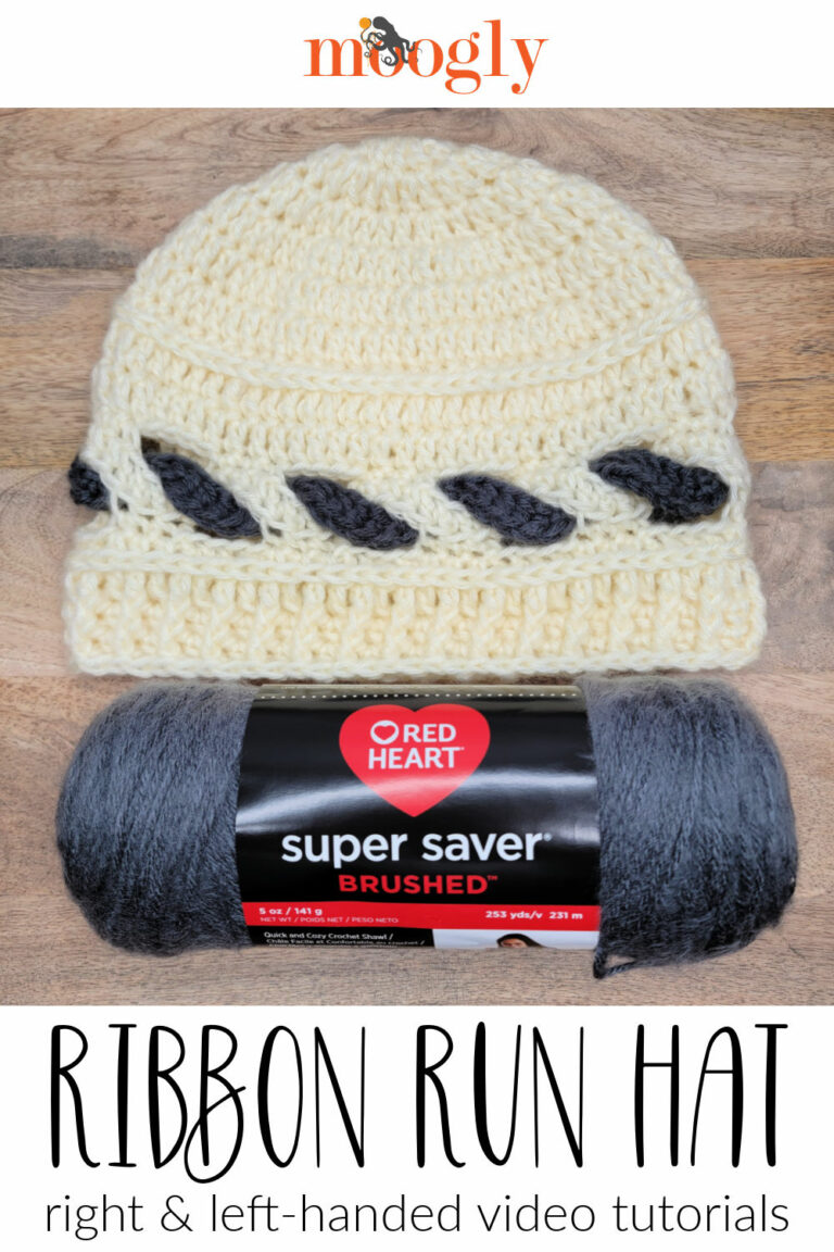 Ribbon Run Hat Tutorial - Right and Left-Handed on Moogly