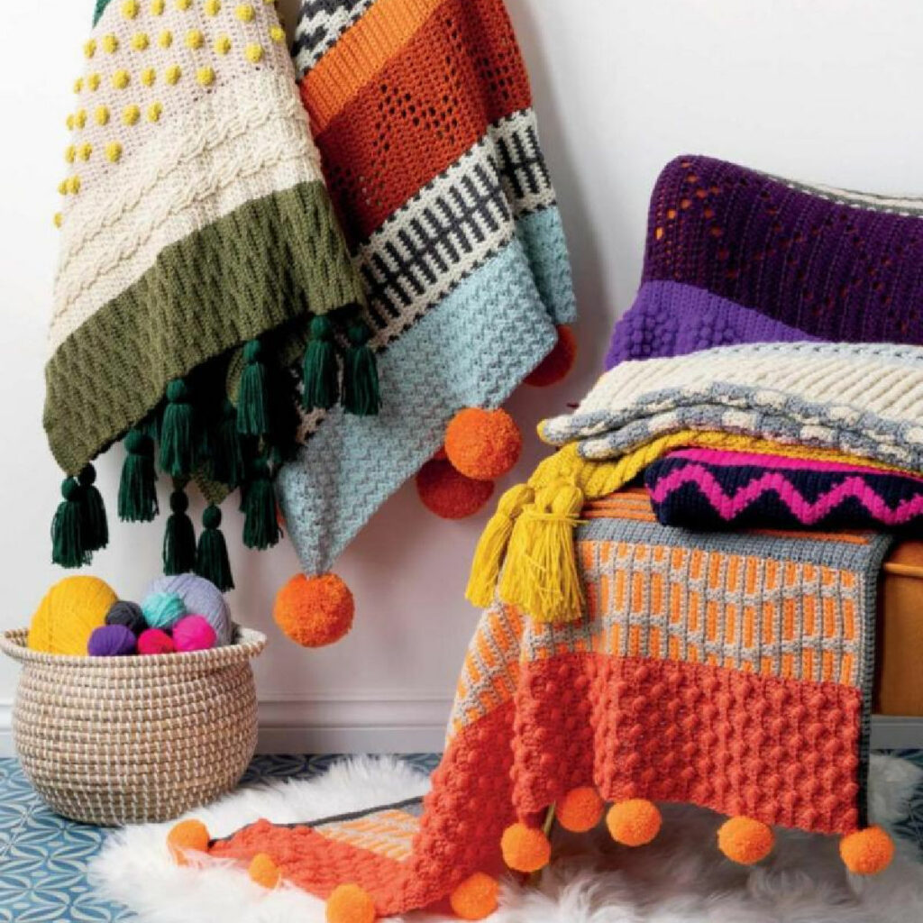 Mix and Match Modern Crochet Blankets by Esme Crick Giveaway - moogly