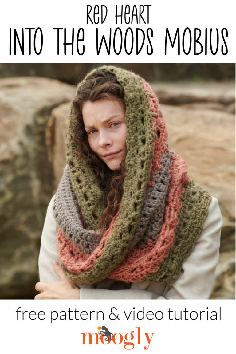 Red Heart Into the Woods Mobius - Free Pattern and Tutorial