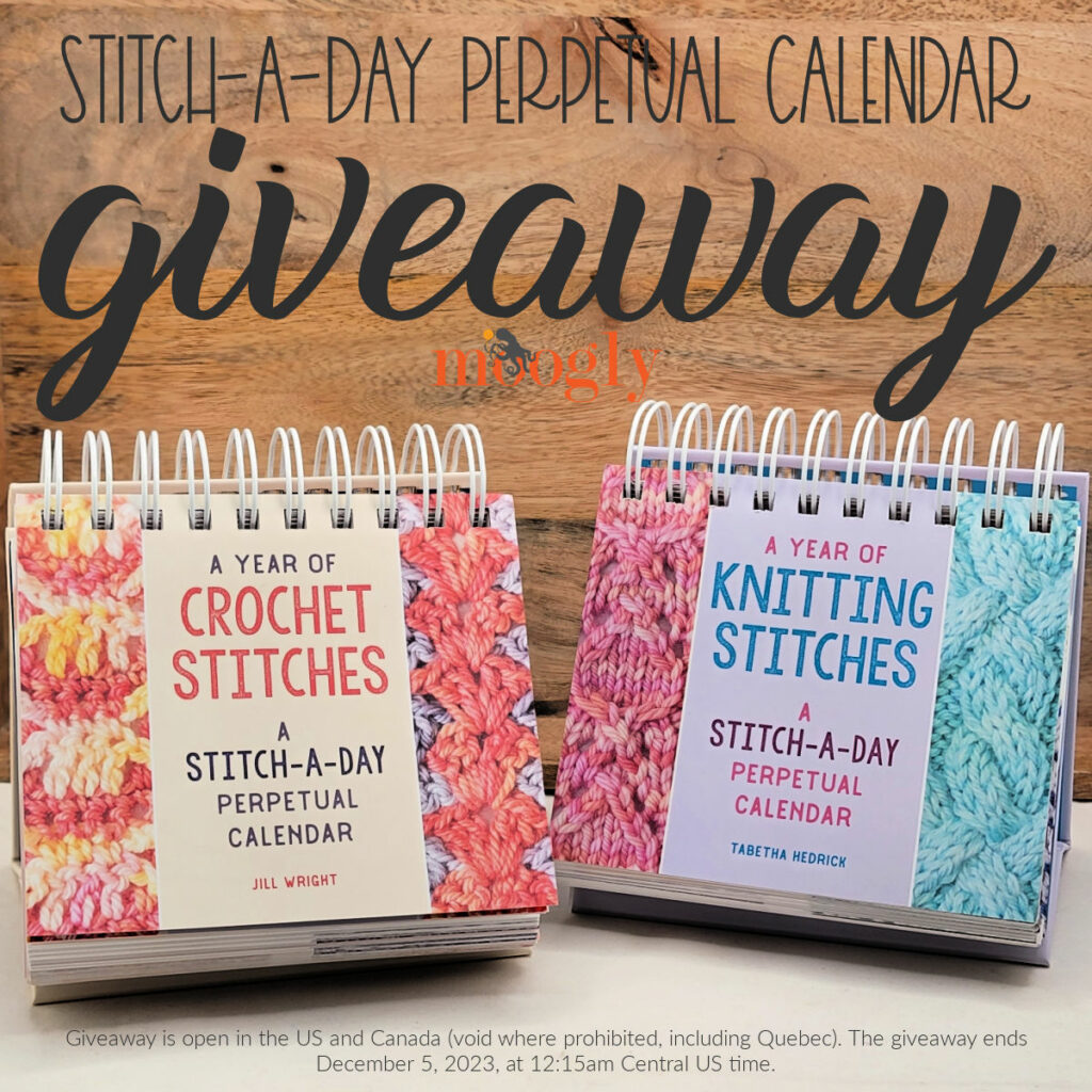 Crochet and Knit Stitch-a-Day Perpetual Calendar Giveaway - moogly