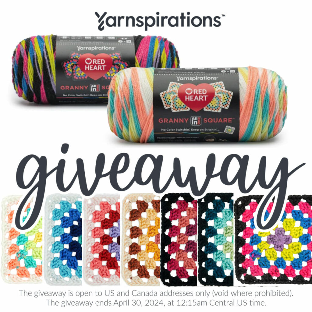 Red Heart All In One Granny Square - New Colors, New Giveaway! - moogly