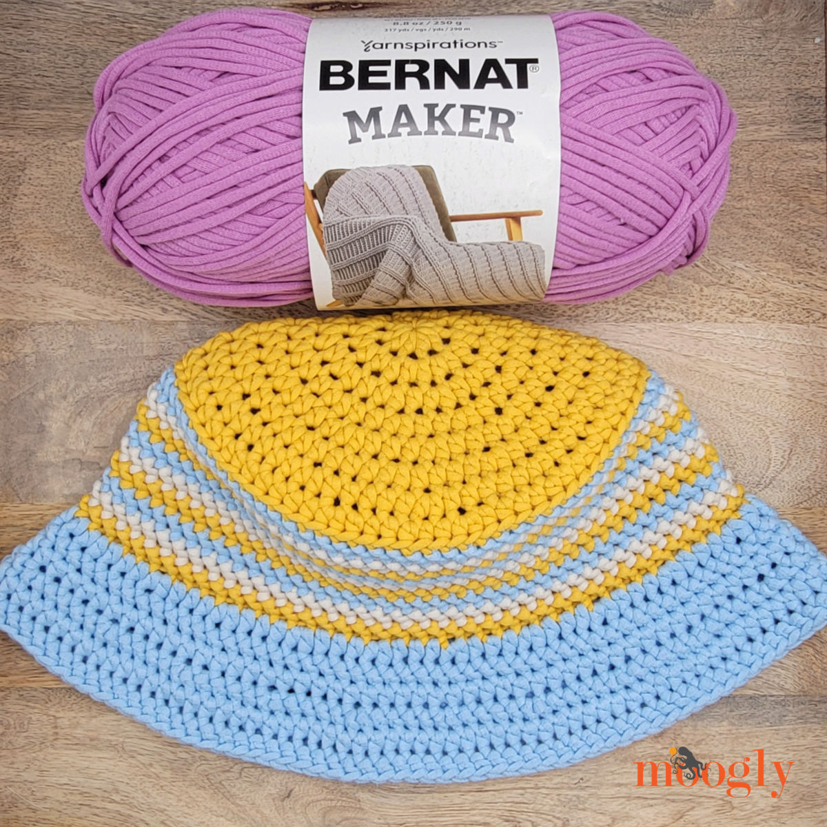 Casual Crochet Bucket Hat - Free Pattern on Moogly