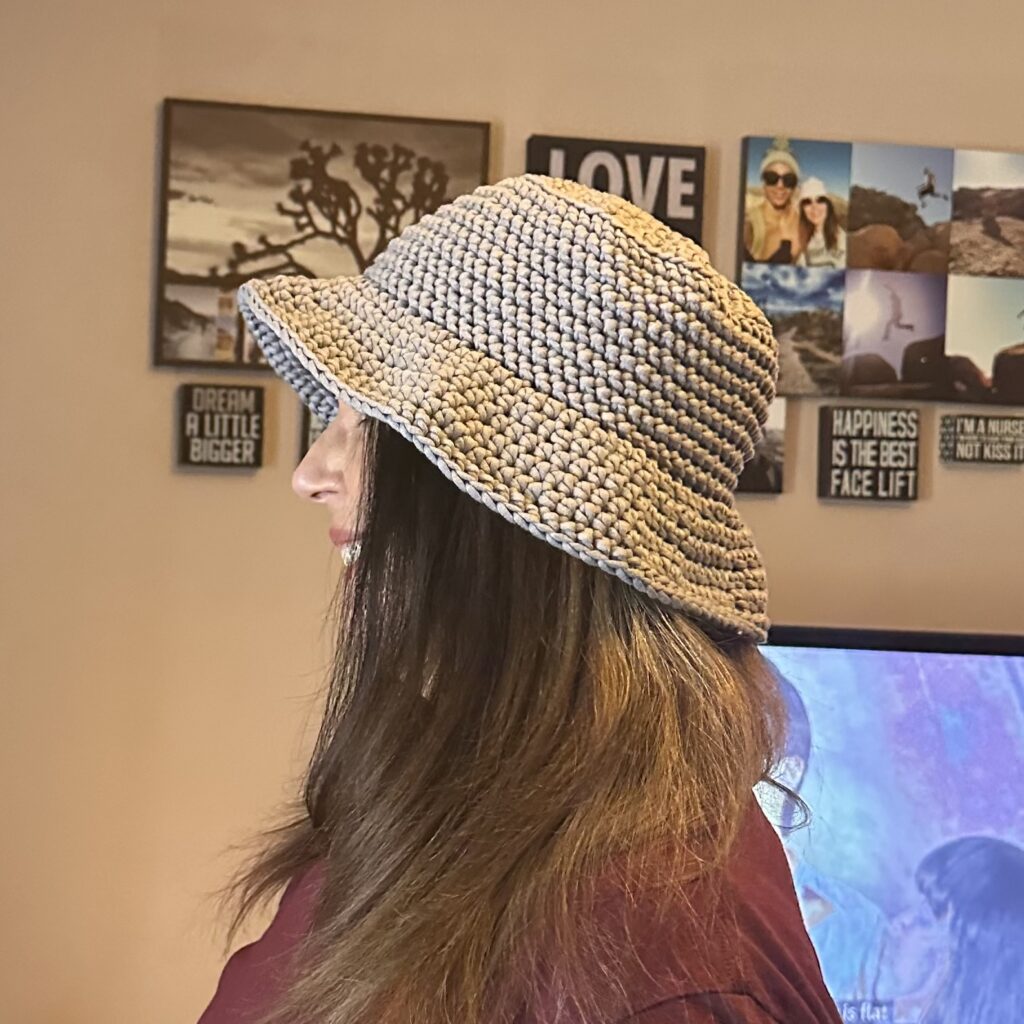 Casual Crochet Bucket Hat - Free Pattern on Moogly