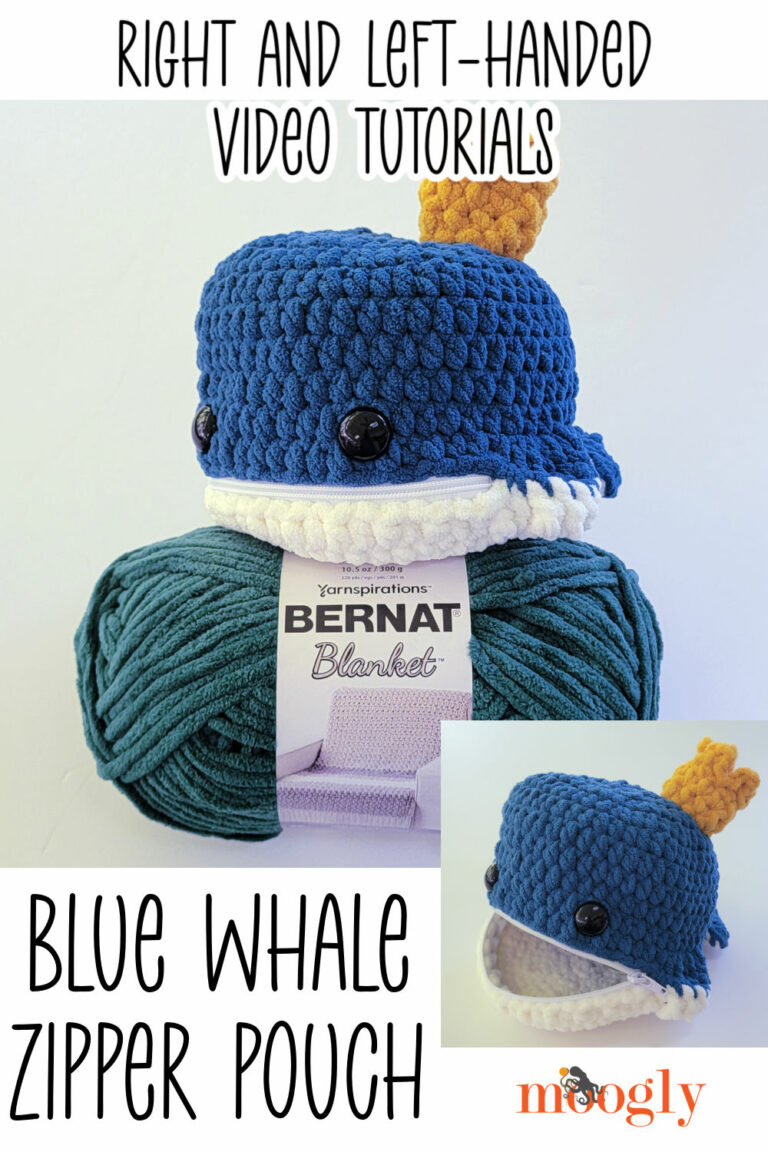Blue Whale Zipper Pouch Tutorial - Right and Left-Handed Videos