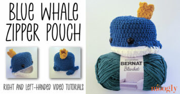 Blue Whale Zipper Pouch Tutorial - Right and Left-Handed Videos