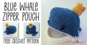 Blue Whale Zipper Pouch Free Crochet Pattern - Moogly