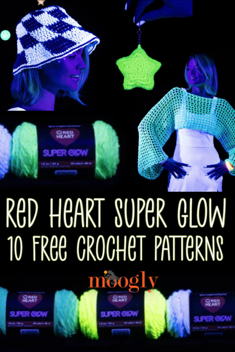 10 Free Red Heart Super Glow Crochet Patterns - moogly