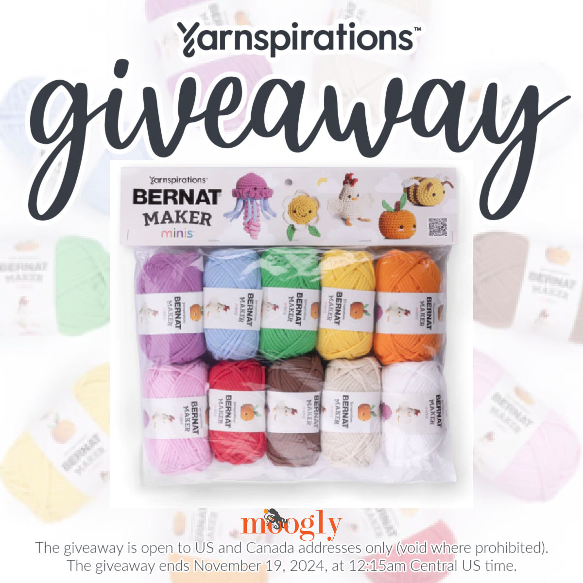 Bernat Maker Minis Giveaway on Moogly