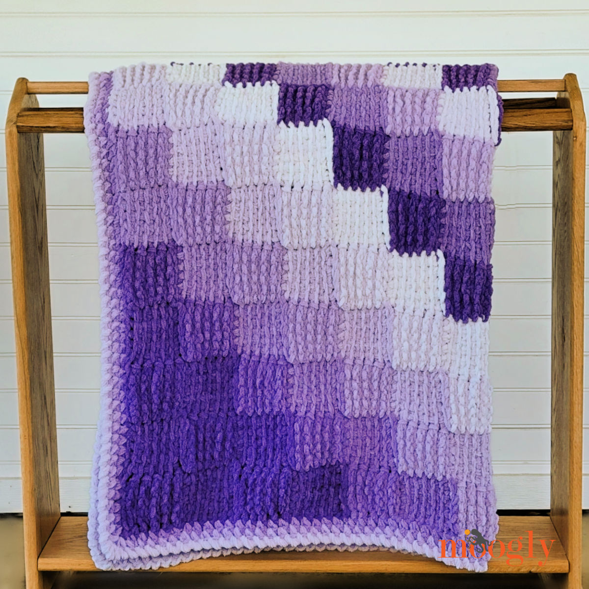 Corner to Corner Tunisian Pixel Blanket - Free Crochet Pattern