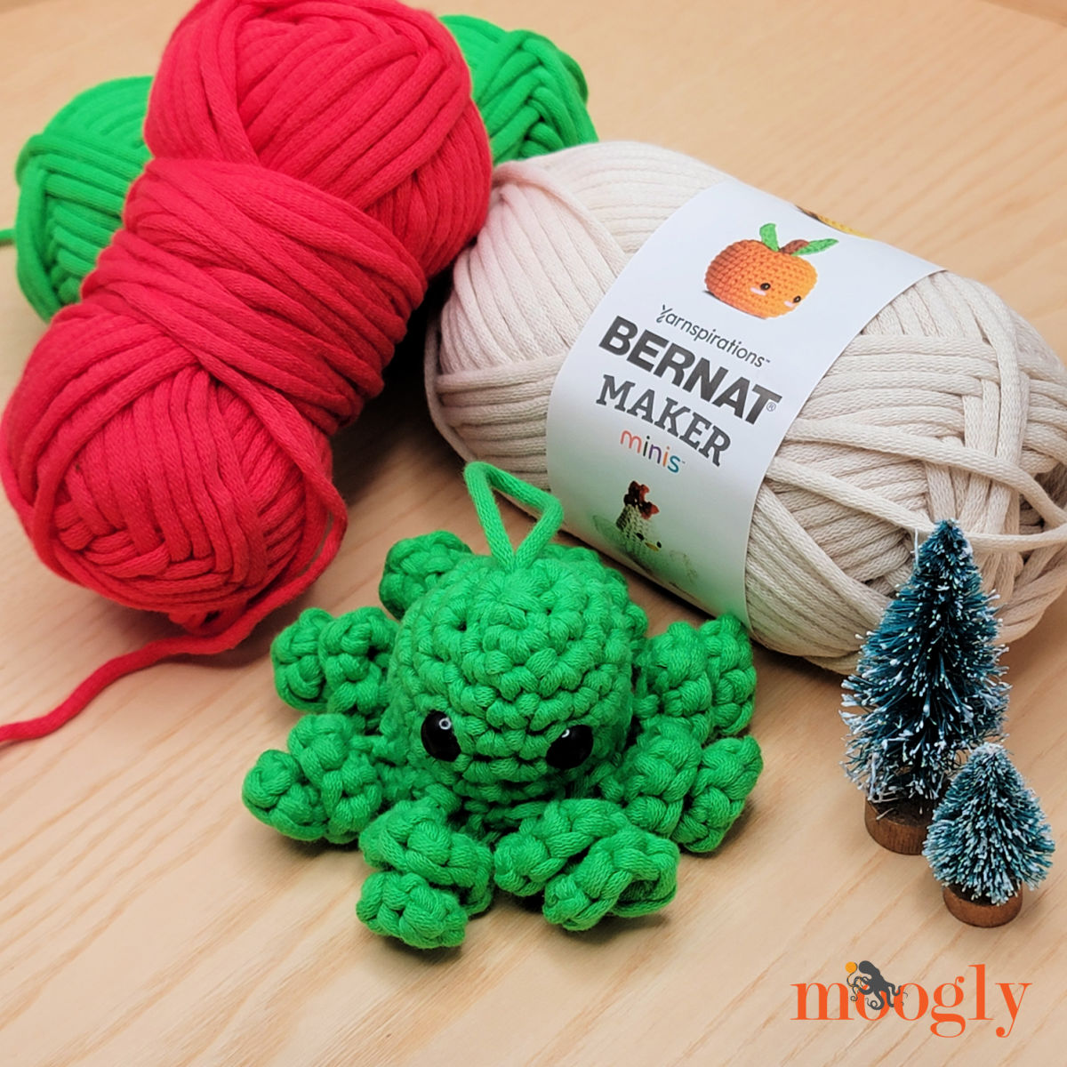Crochet Octopus Ornament - Free Pattern on Moogly