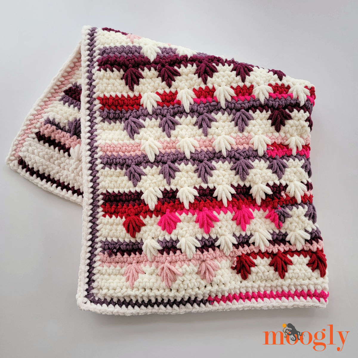 Spike Cluster Stitch Afghan - Free Crochet Pattern on Moogly