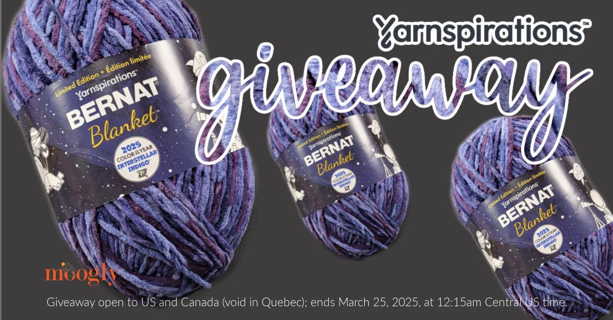 Bernat Blanket 2025 Color of the Year Giveaway - moogly