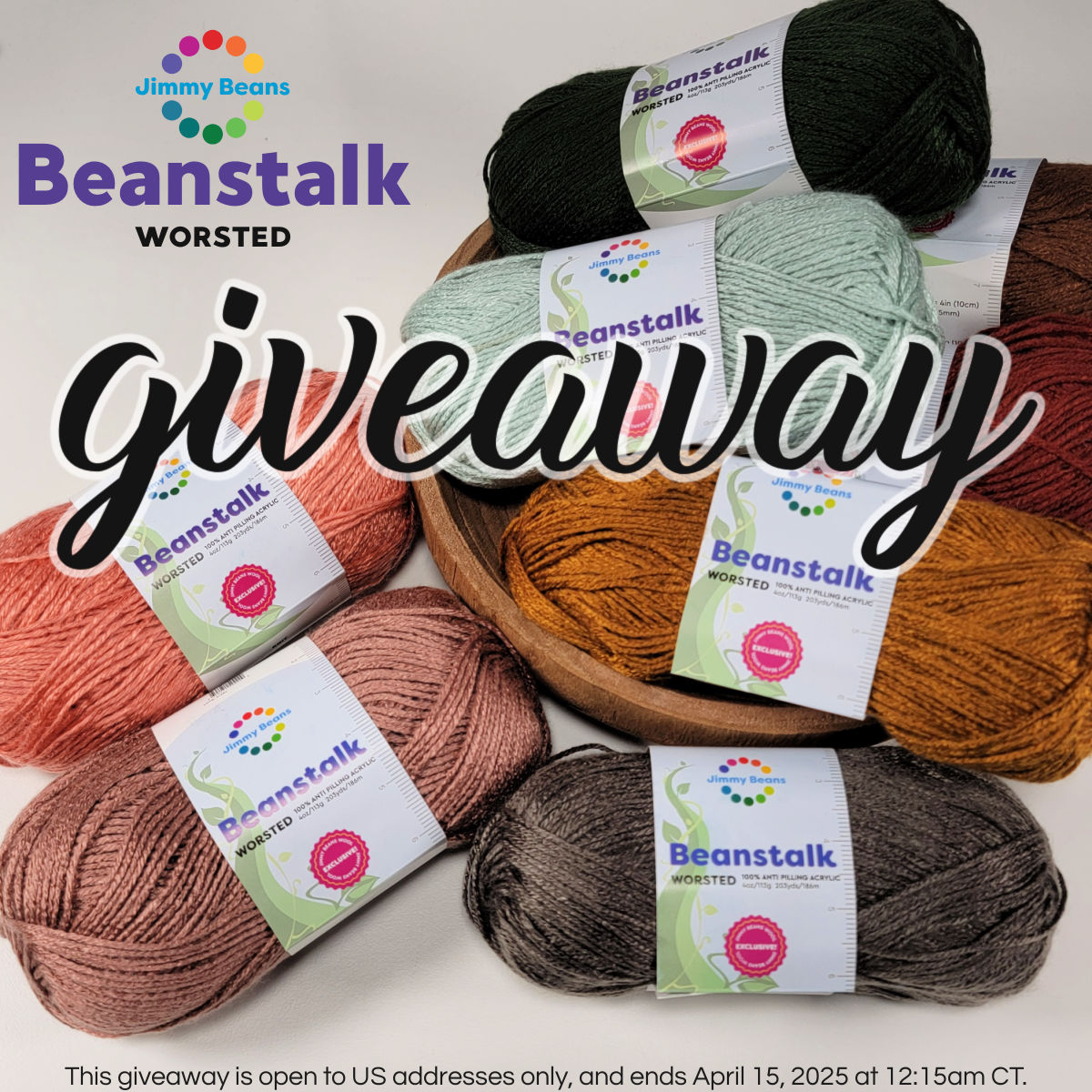 Jimmy Beans Wool Beanstalk Worsted Yarn Giveaway - moogly
