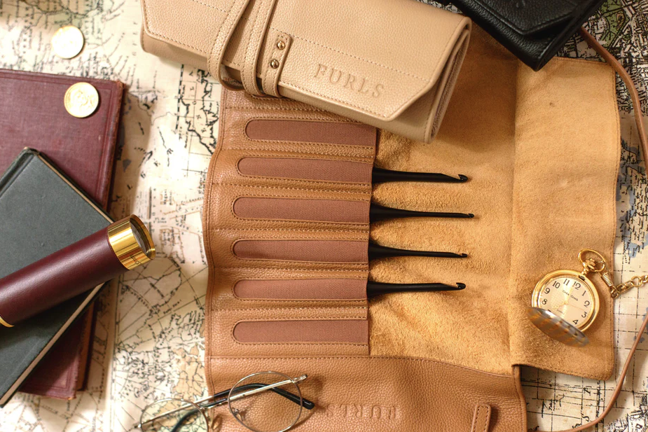 Furls Venture Leather Travel Roll Crochet Hook Organizer Giveaway