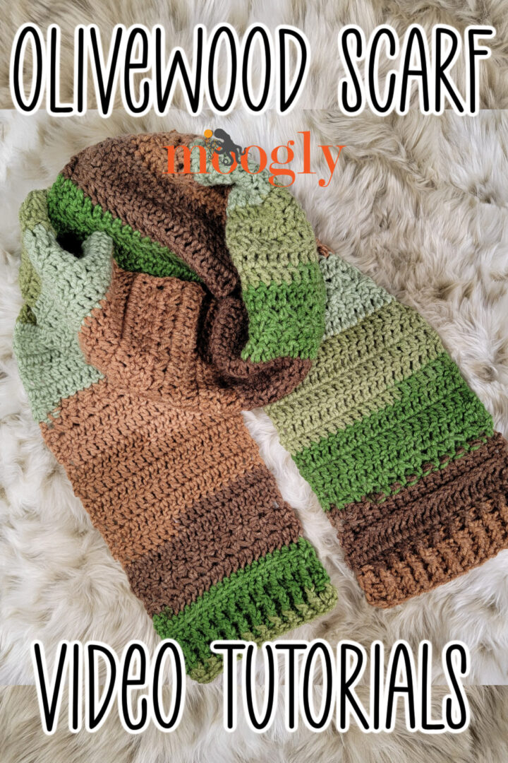 Olivewood Scarf Tutorial - Right and Left-Handed Videos on Moogly