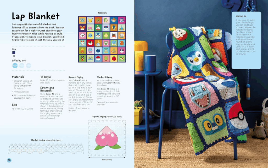 Pokémon Crochet Squares by Ira Rott: Review and Giveaway - moogly