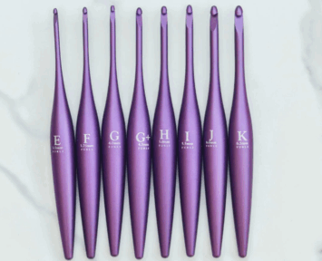 Furls Grape Streamline Metal Crochet Hooks FULL SET Giveaway - moogly