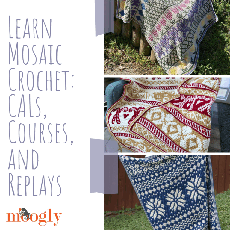 Learn Mosaic Crochet: CALs, Courses, and Replays - moogly