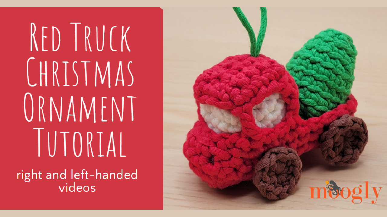 Red Truck Christmas Ornament Tutorial - moogly