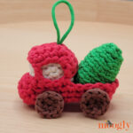 Red Truck Christmas Ornament Crochet Pattern by Moogly