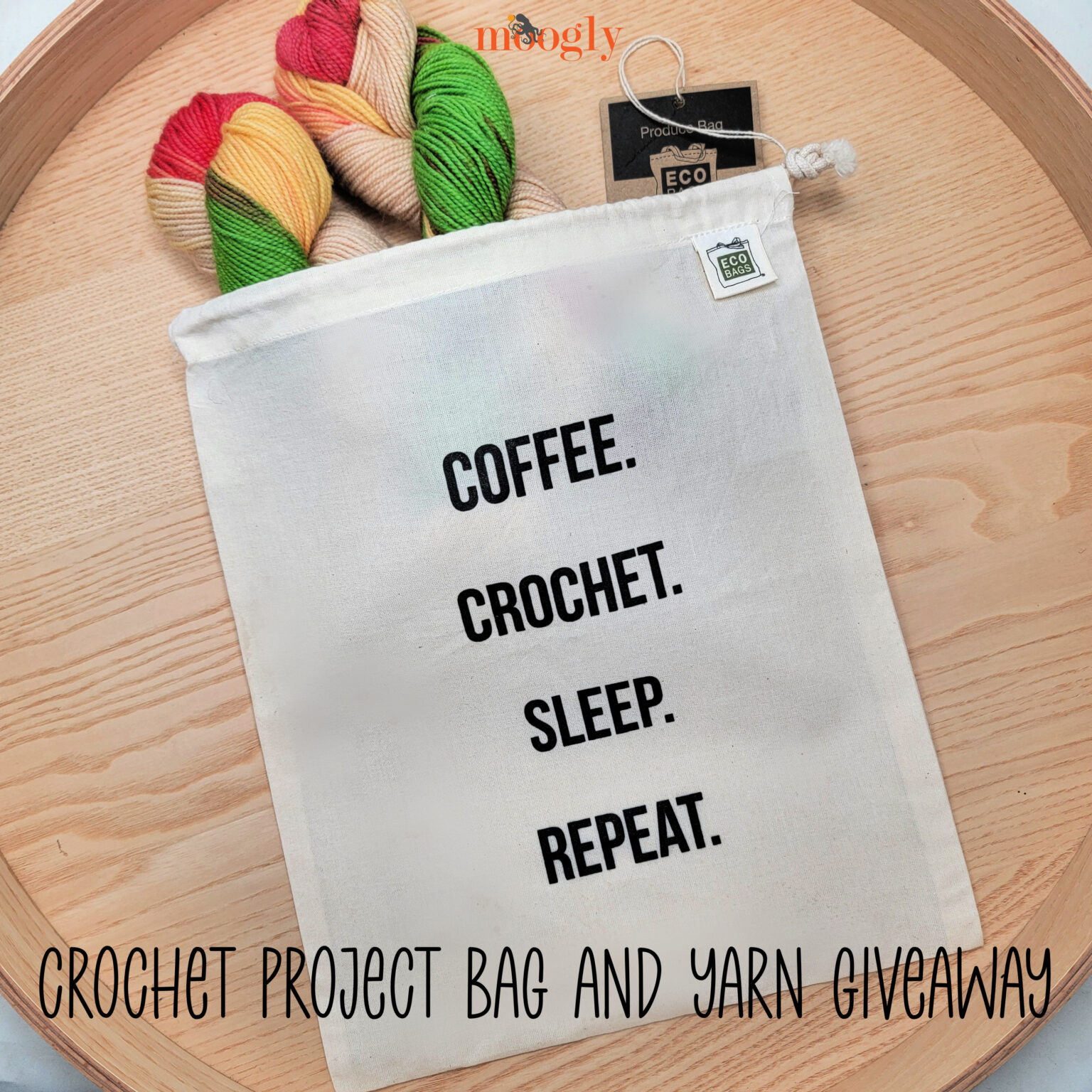 Crochet Project Bag and Yarn Giveaway - moogly