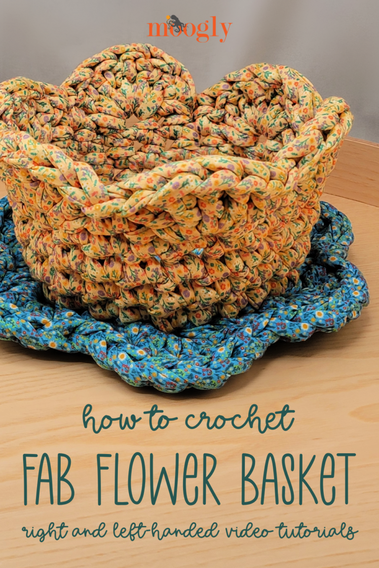 Fab Flower Basket Tutorial - Right and Left-Handed on Moogly